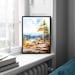 Cheaha State Park Alabama Landscape Painting Art Print Beige Blue Wall ...