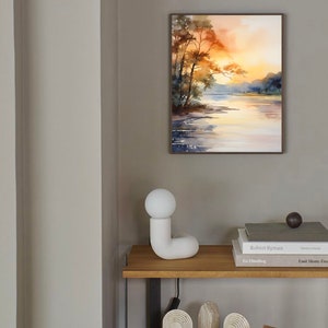 Wateree River Painting South Carolina Landscape Print Rivershore Wall ...