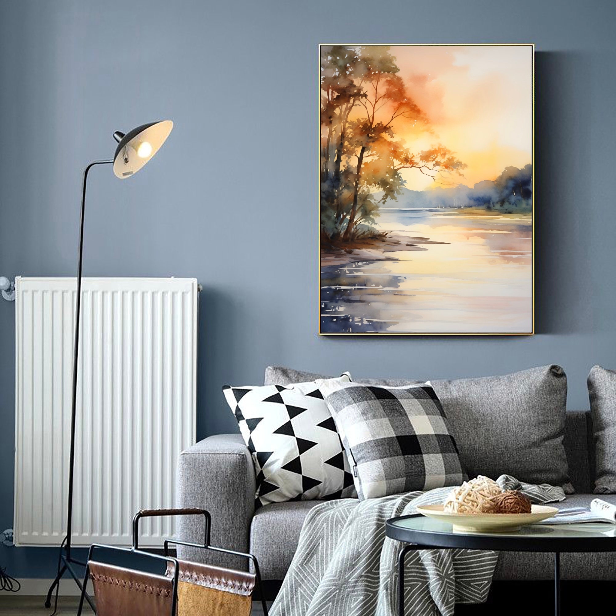 Wateree River Painting South Carolina Landscape Print Rivershore Wall ...