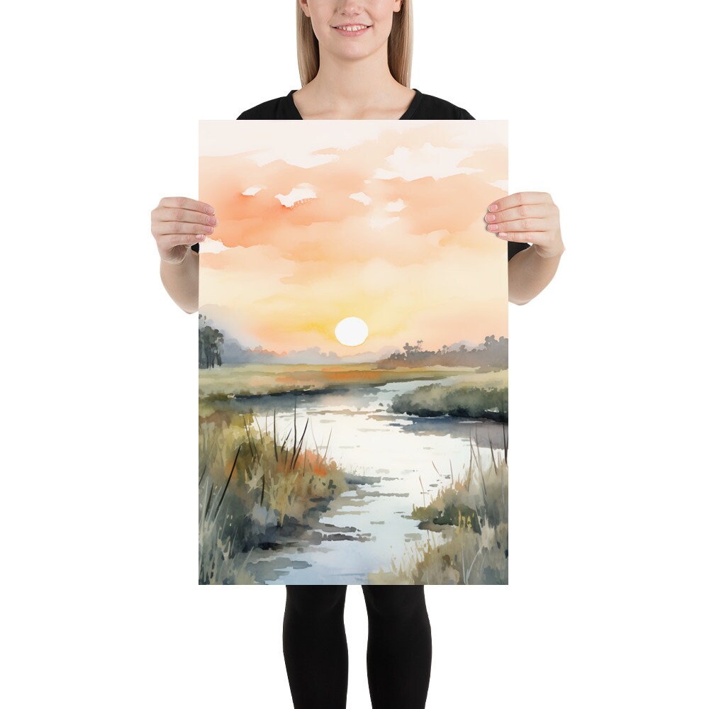 Paluxy River Print Watercolor Painting Landscape Texas Glen Rose Fine ...