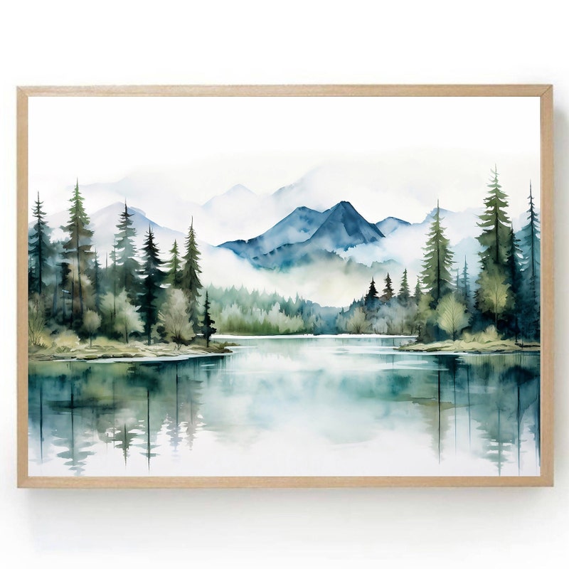 Large Mountain Poster - Etsy