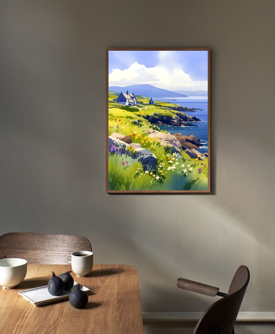 Achill Island Painting Ireland Watercolor Print Keen Bay Irish ...
