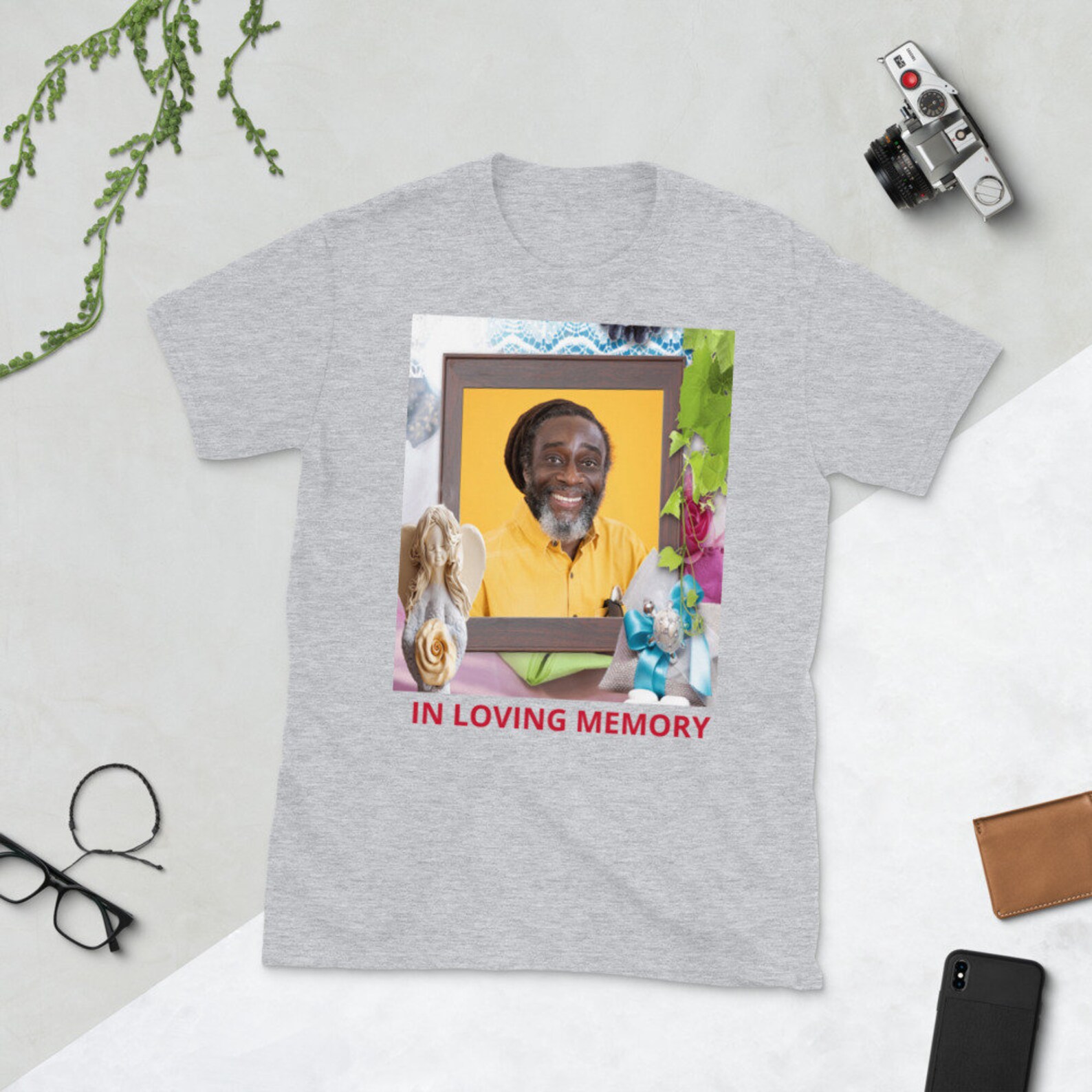 In Loving Memory Rest in Peace Shirt Memorial Photo Shirt Angel ...