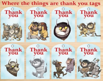 Instant Download - Where the Wild Things Are Food Labels, Where the ...