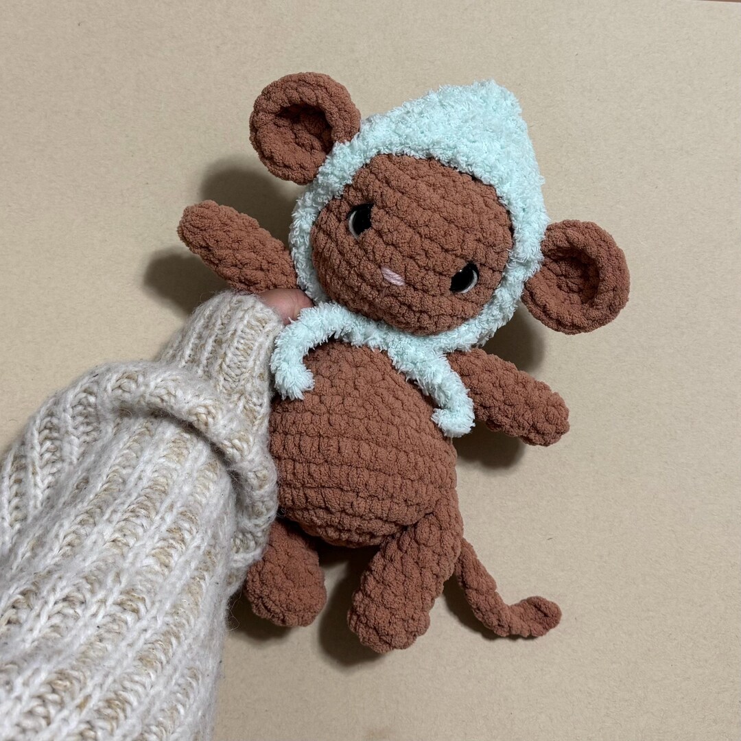Nibbles the Mouse | Ready to Ship | Bonnet Included - Etsy