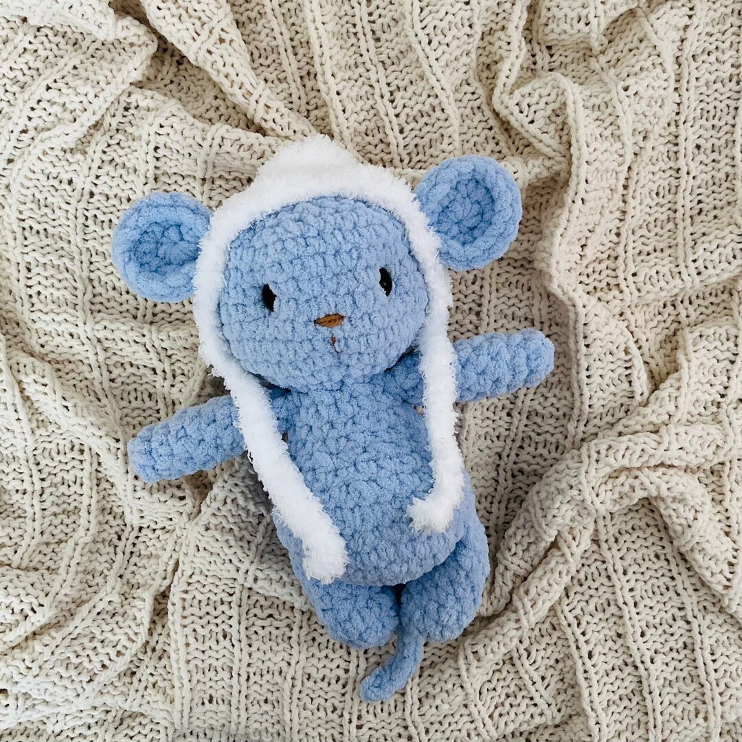 Sky Nibble the Mouse Crochet Plushie - Etsy