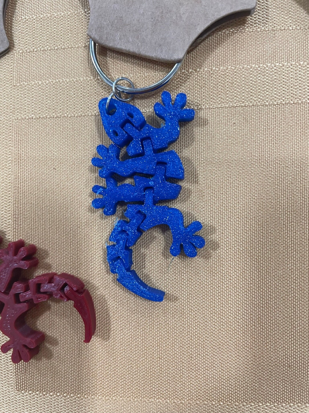 3D Printed Articulated Gecko Keychain - Etsy