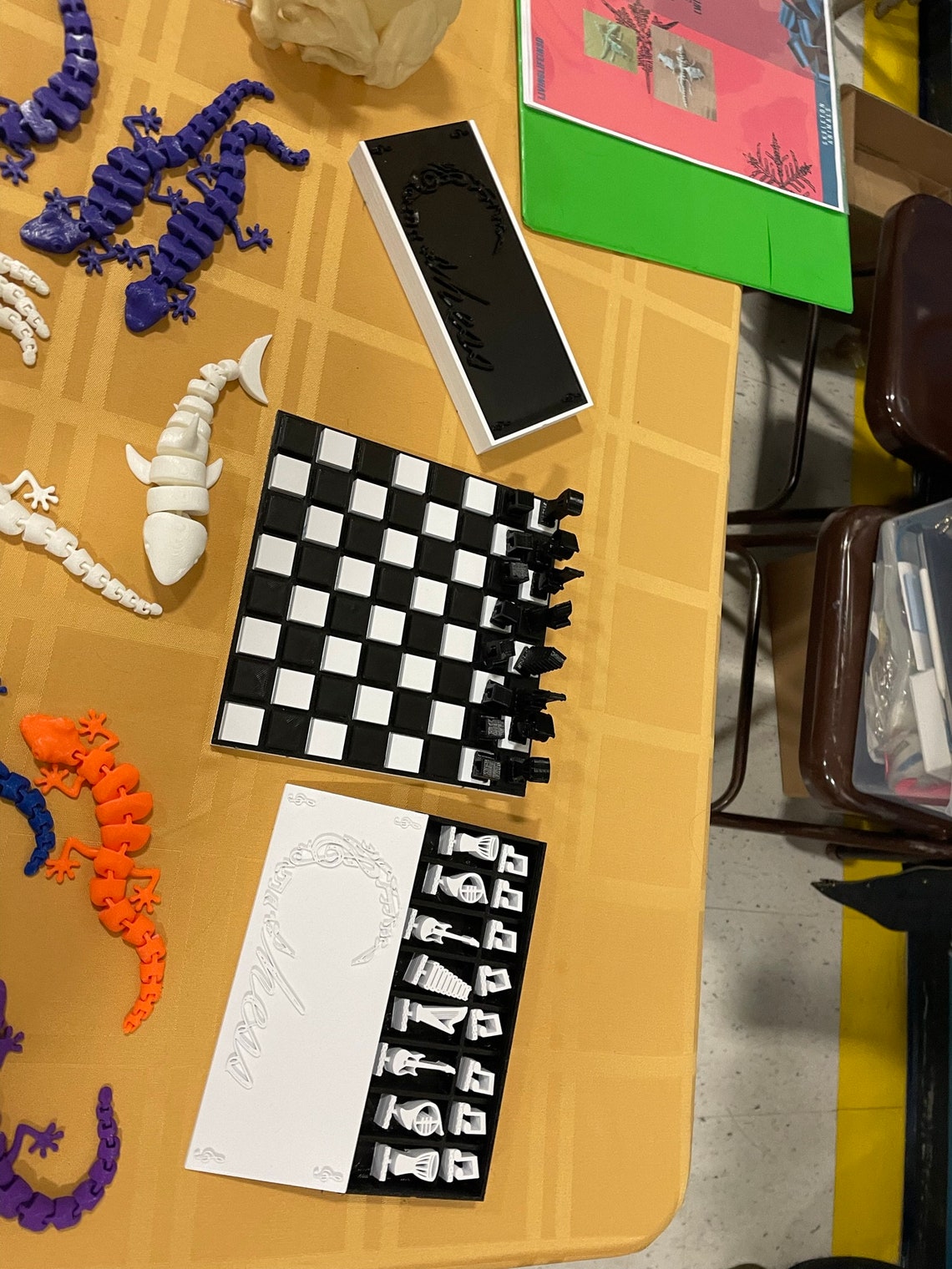 3D Printed Music Themed Chess Set - Etsy