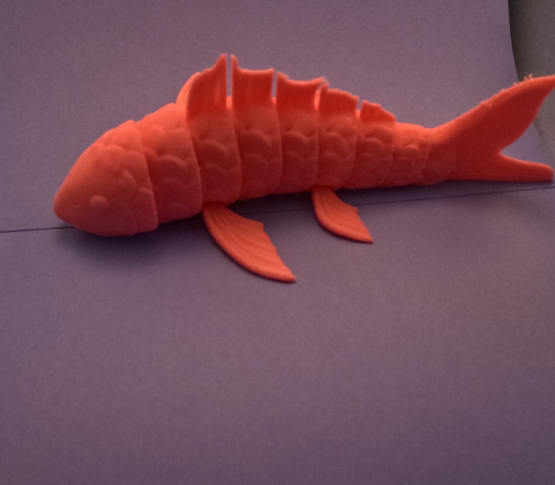 Articulated 3D Printed Koi Fish - Etsy