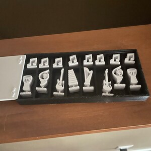 3D Printed Music Themed Chess Set - Etsy