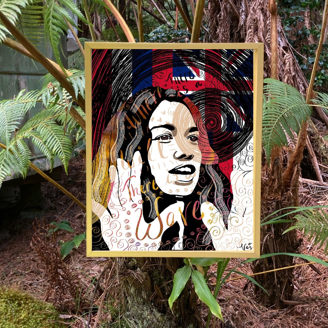 Haunani-kay Trask Portrait Art Print where Thereʻs a Will Thereʻs a ...