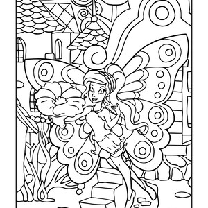 15pg. Digital Fairy Friends Coloring Pages PDF Printable | Etsy