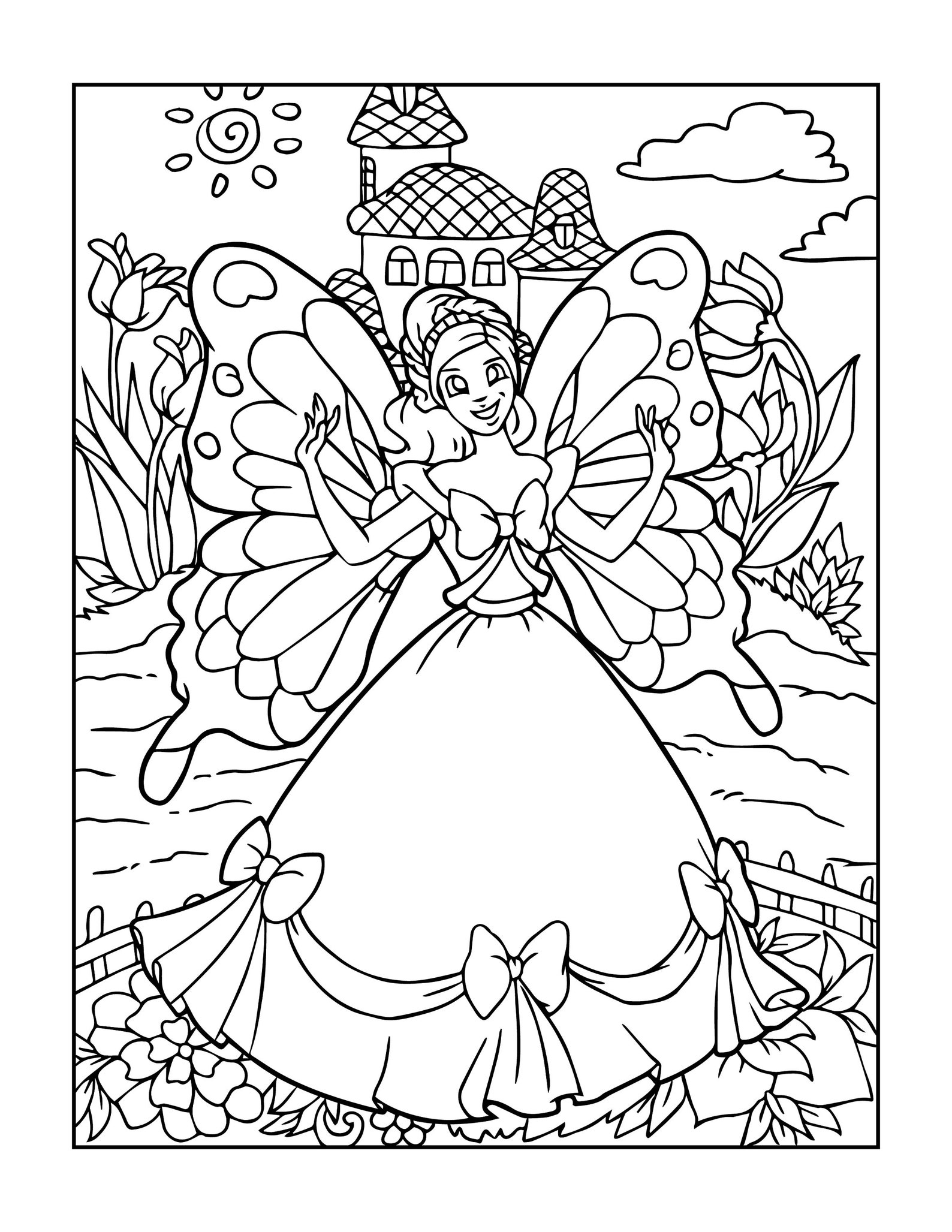 15pg. Digital Fairy Friends Coloring Pages (PDF Printable) - Etsy
