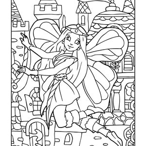 15pg. Digital Fairy Friends Coloring Pages (PDF Printable) - Etsy