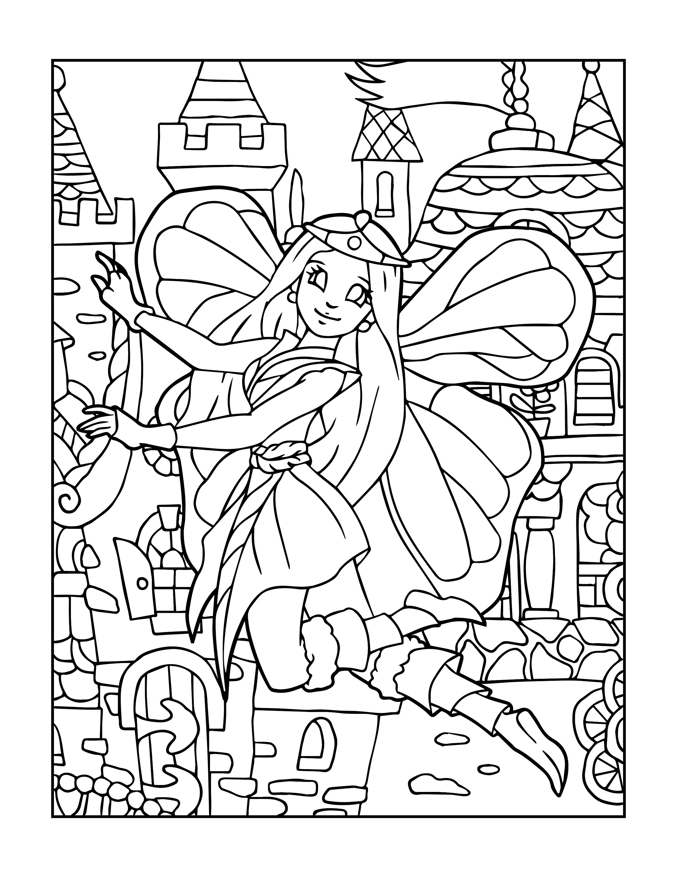 15pg. Digital Fairy Friends Coloring Pages (PDF Printable) - Etsy