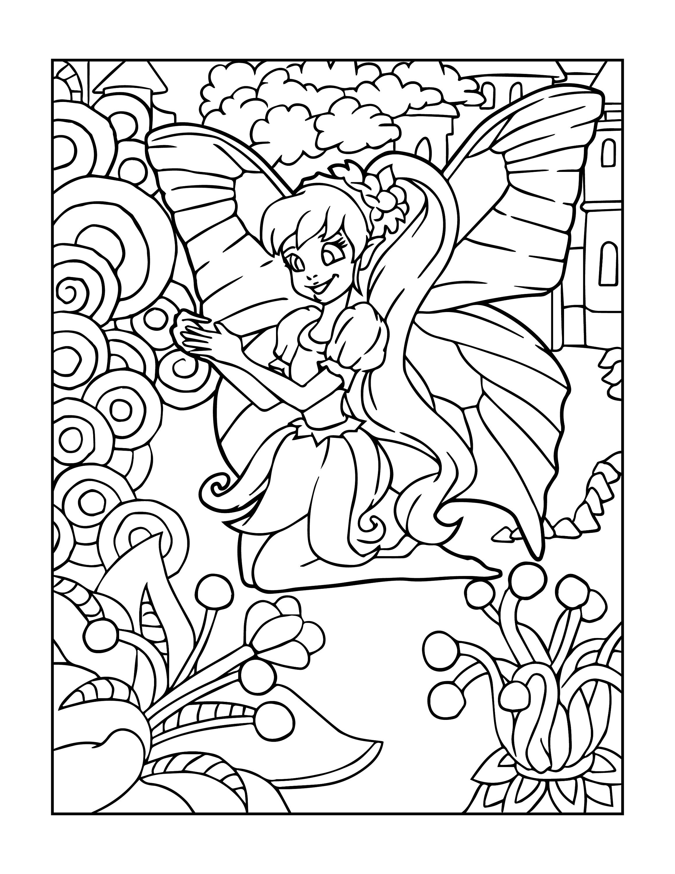15pg. Digital Fairy Friends Coloring Pages (PDF Printable) - Etsy