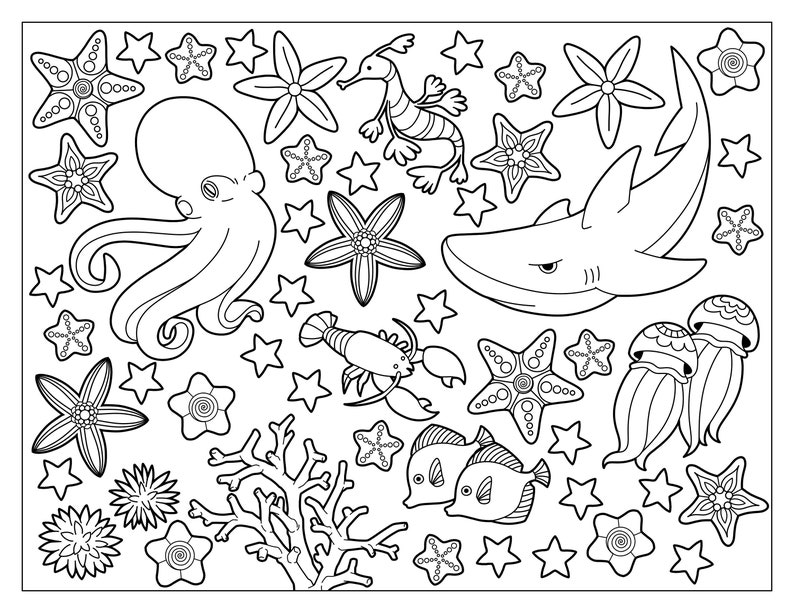 10pg. With the Elements - Coloring Pages - Etsy
