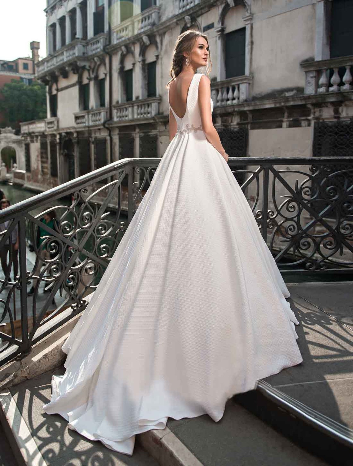 Simple Wedding Dress Satin Wedding Gown Romantic Bridal - Etsy