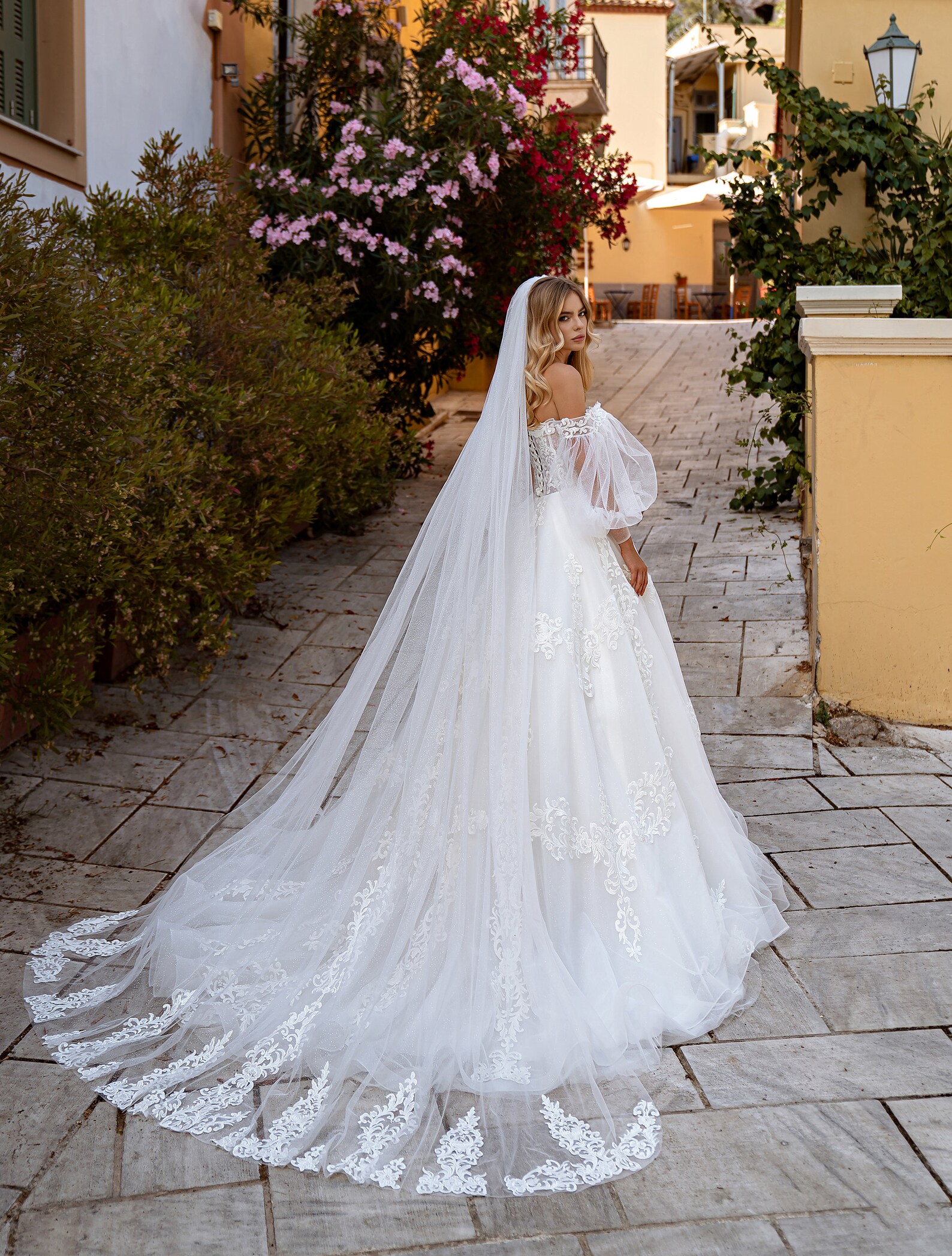 Off-shoulder Wedding Dress Open Back Wedding Dress - Etsy
