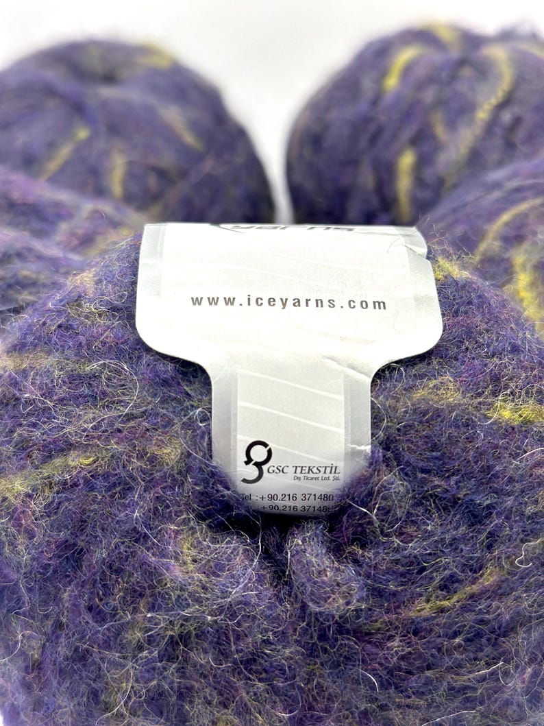 Ice Yarns Kilt Mohair Purple Superfine Balls Turkey Lot of 5 - Etsy