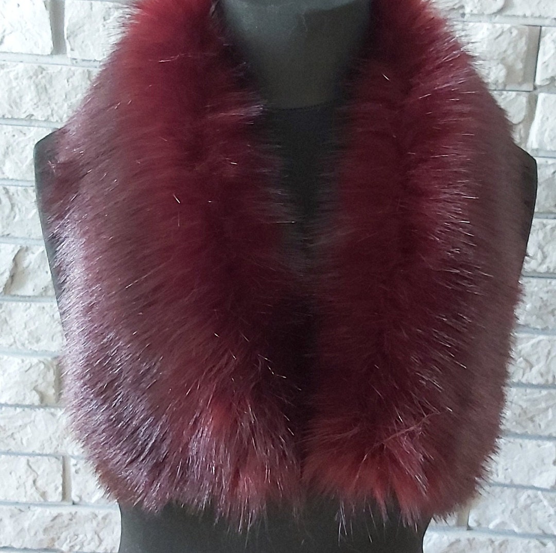Ready to Ship Faux Fur Vegan Trim Hood 100 - 650cm, Faux Fur Collartrim ...