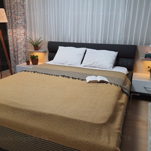 Turkish Bedspread, Bed Cover,picnic Blanket, Beach Throw, 79"x102 ...