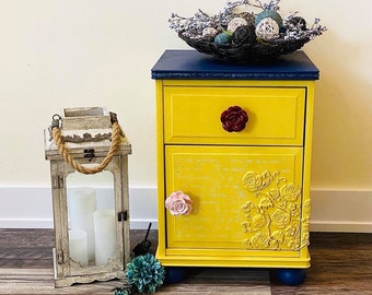 Yellow Night Stand - Etsy