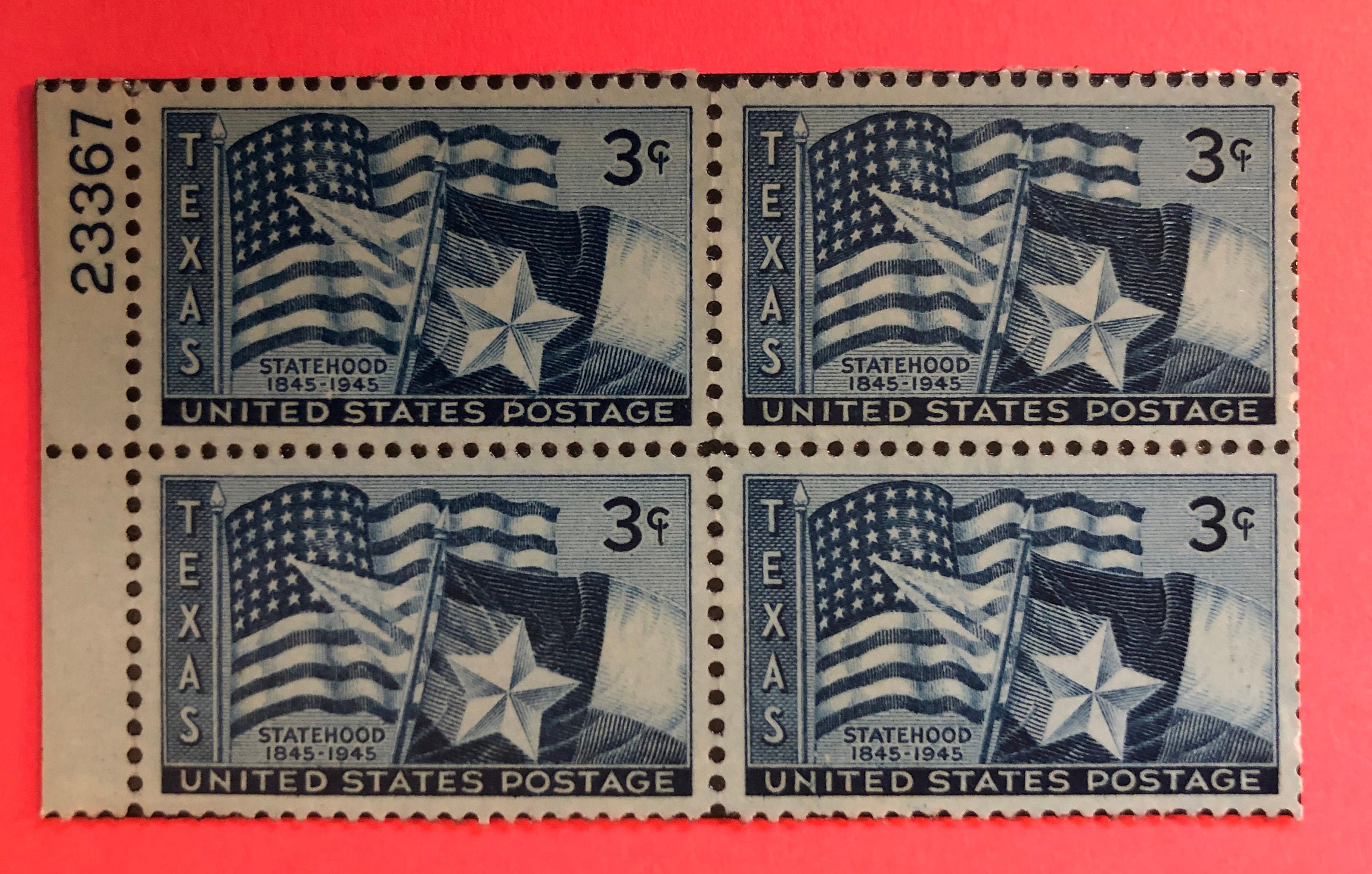 1945 Texas Statehood Centennial 3c Stamp Magnet - Etsy