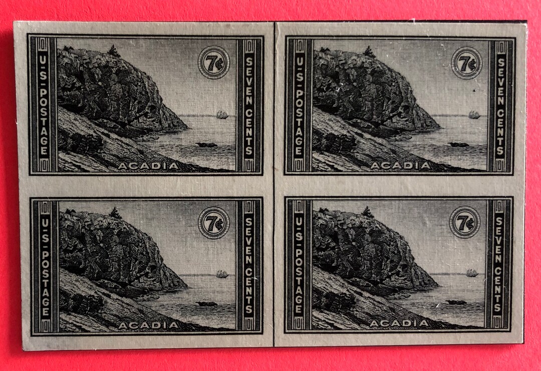 Acadia - 1935 US National Park Stamp Magnets - Etsy