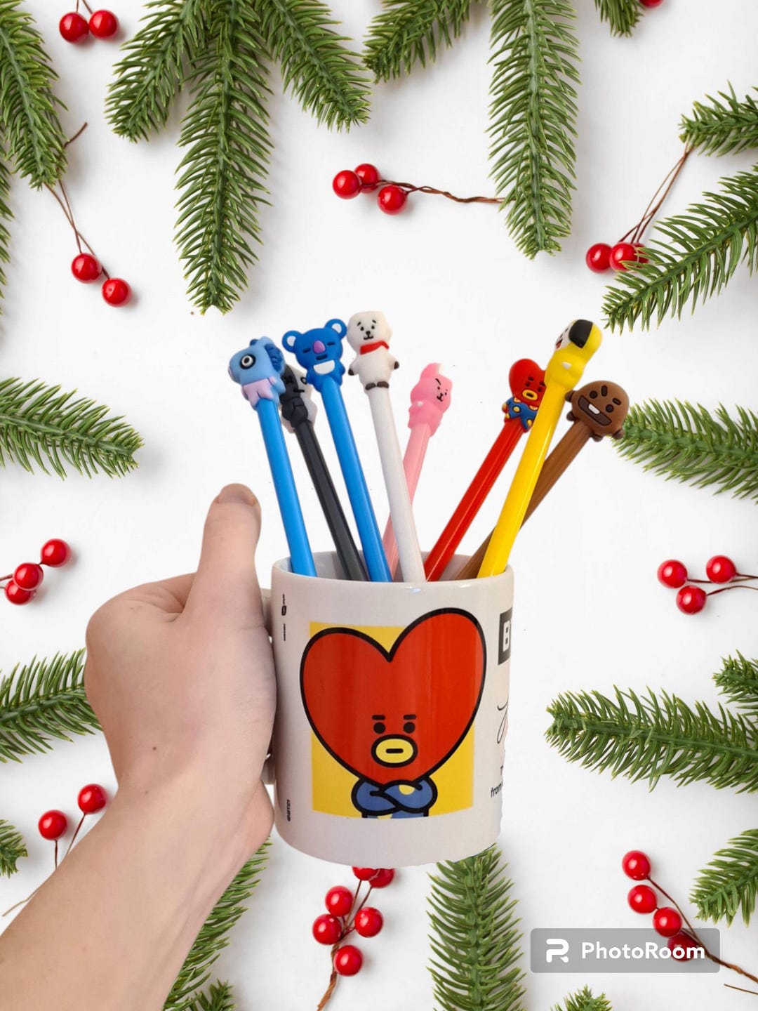 K-pop Bts Bt21 Gel Pen Armyrm, Jin, Suga, Jhope, Jimin, V, Jung Kook - Etsy