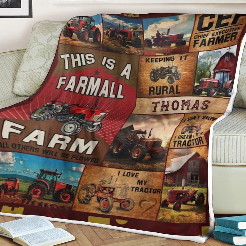 Tractor Blanket - Etsy