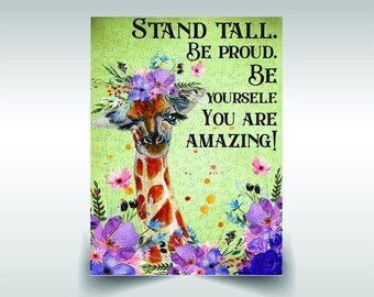 Stand Tall Giraffe | Etsy