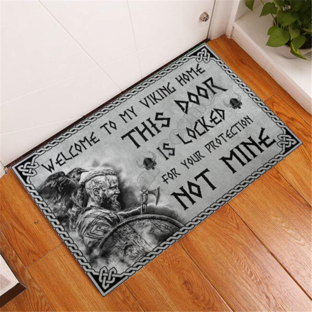 Welcome to My Viking Home Doormat, Kitchen Mat Gifts - Etsy