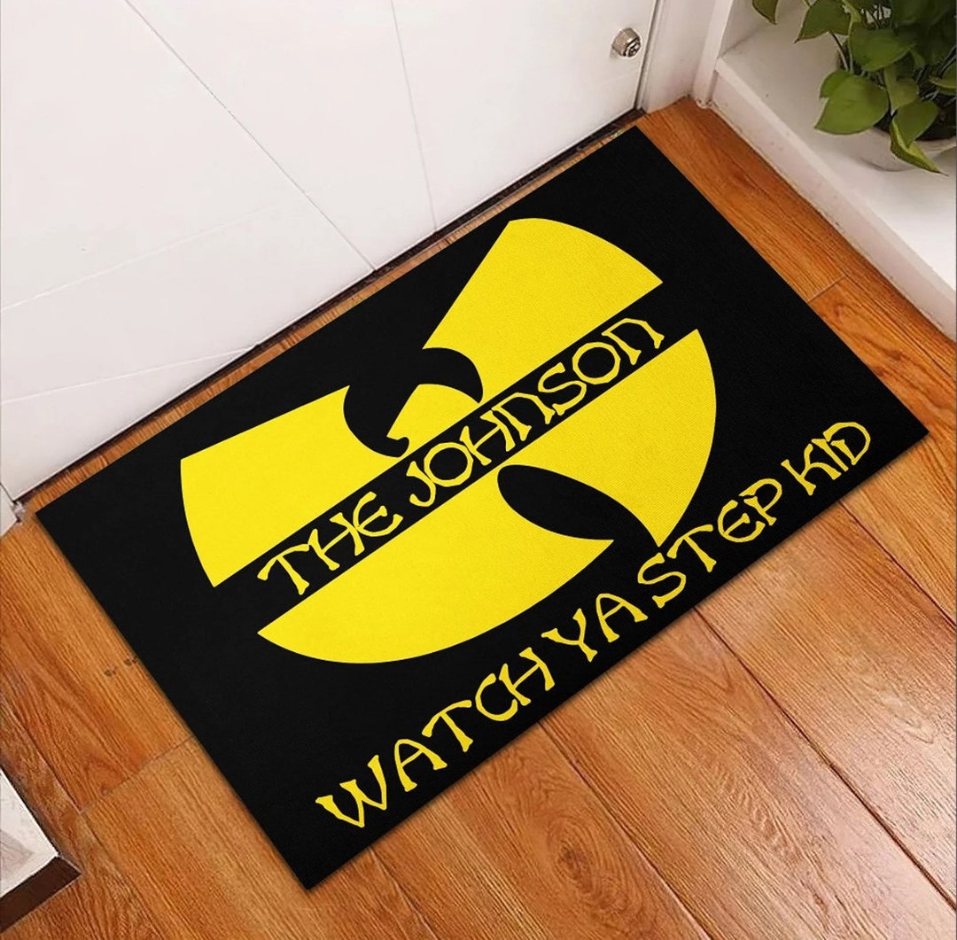 Personalized Watch Ya Step Kid Yellow Logo Doormat, Protect Ya Neck ...