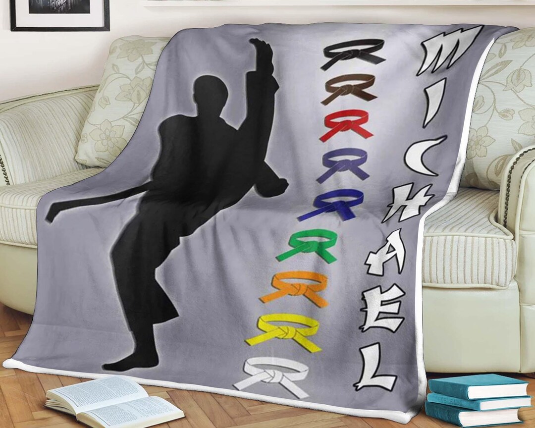 Personalized Karate Blanket, Karate Blanket, Martial Arts Blanket ...