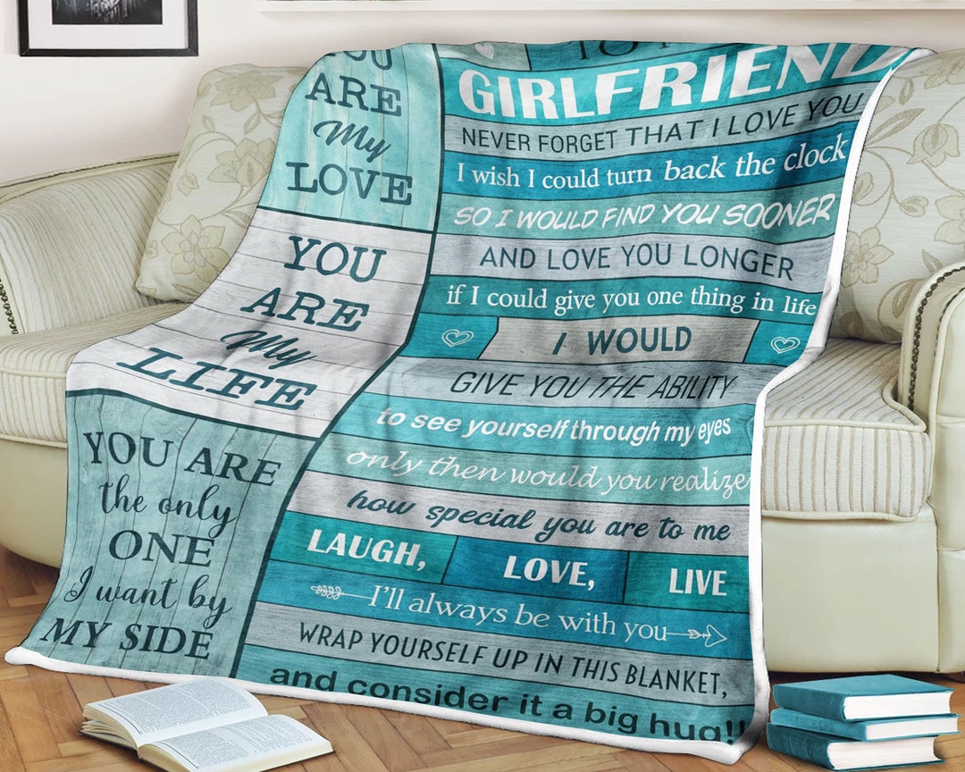 Personalized to My Girlfriend Blanket From Boyfriend I Love You Forever ...