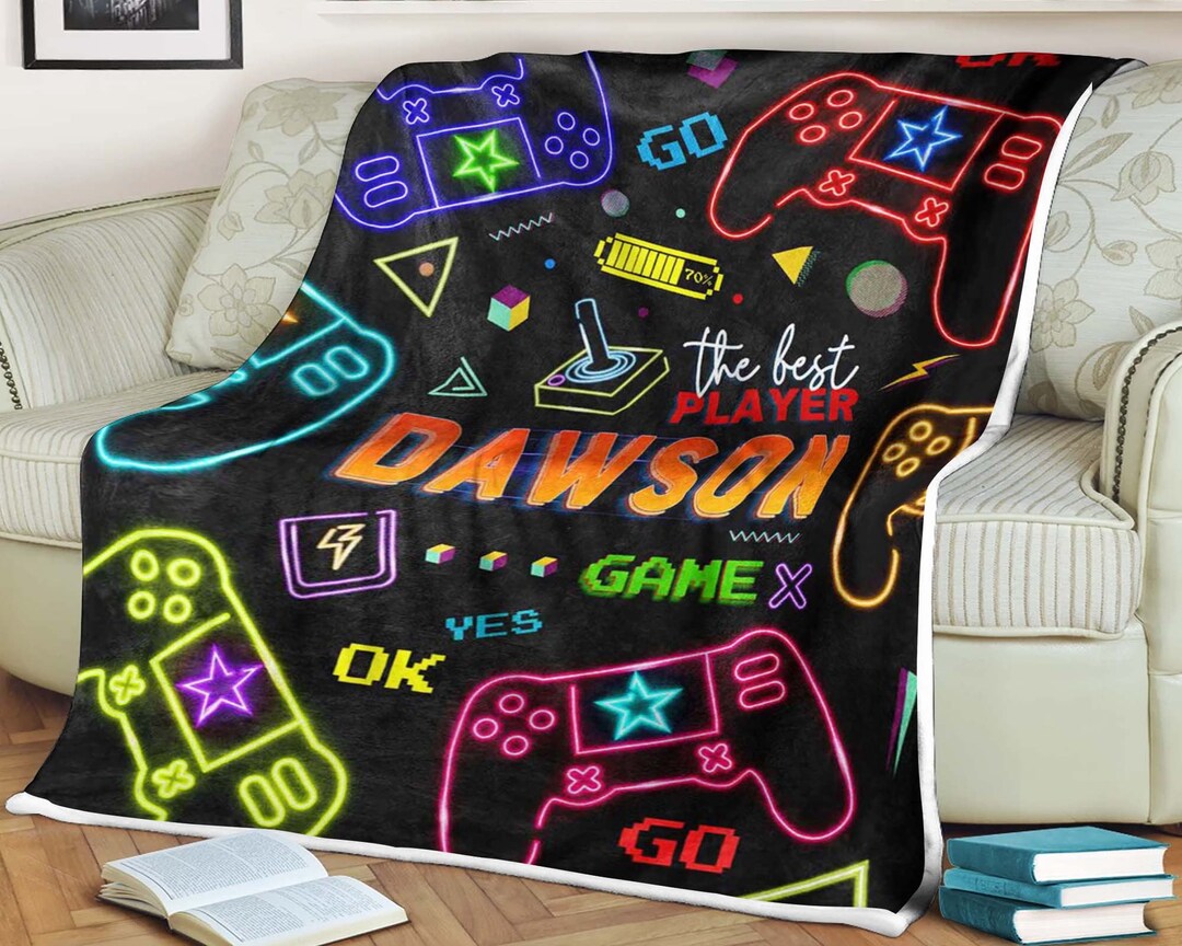 Personalized Gaming Blanket, the Best Player Game Blanket, Video Game ...