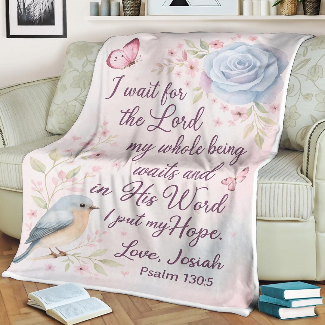 Personalized Christian Bible Verse Blanket Psalm Scripture Throw Custom ...