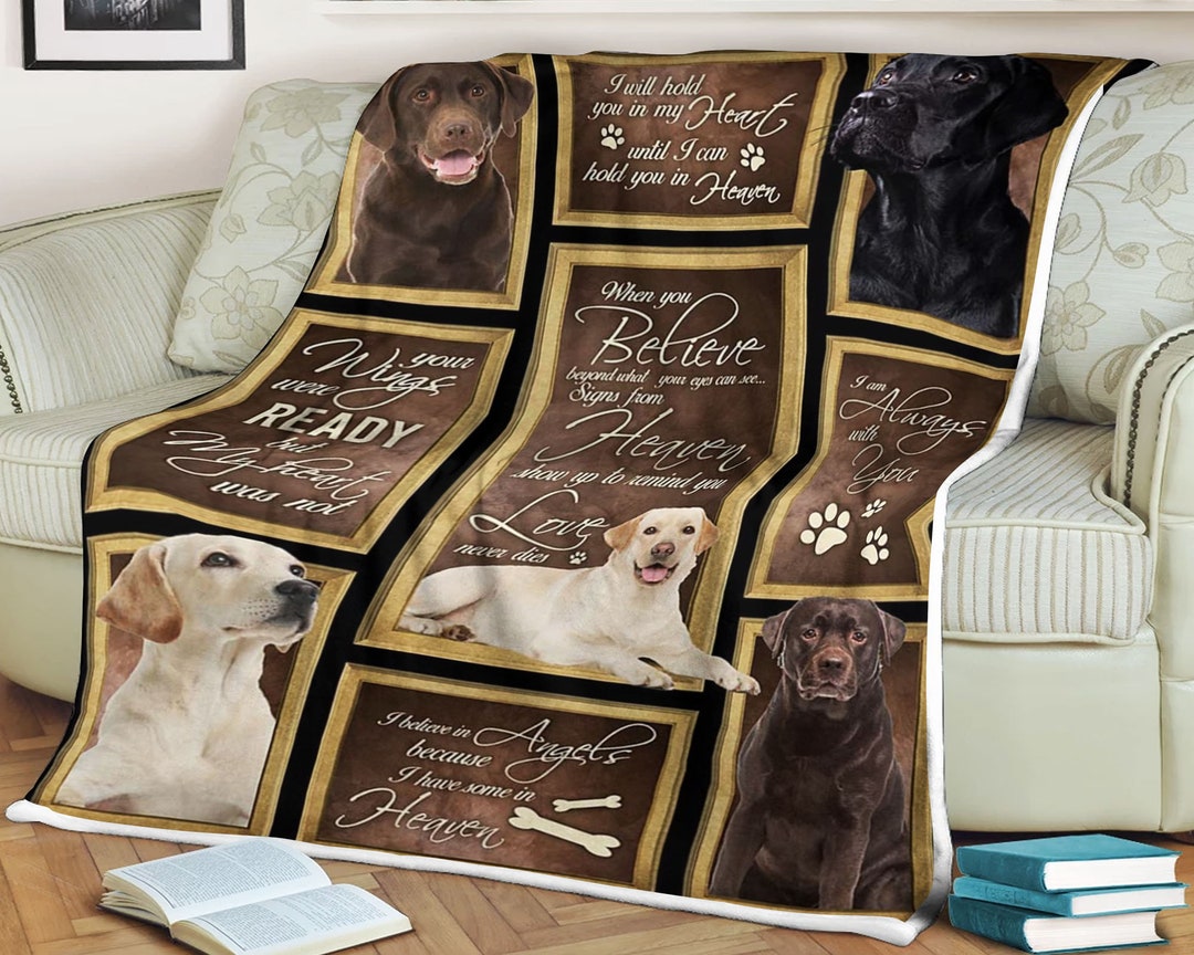 Yellow Labrador Blanket When You Believe Blanket for Sofa, Blanket Hood ...