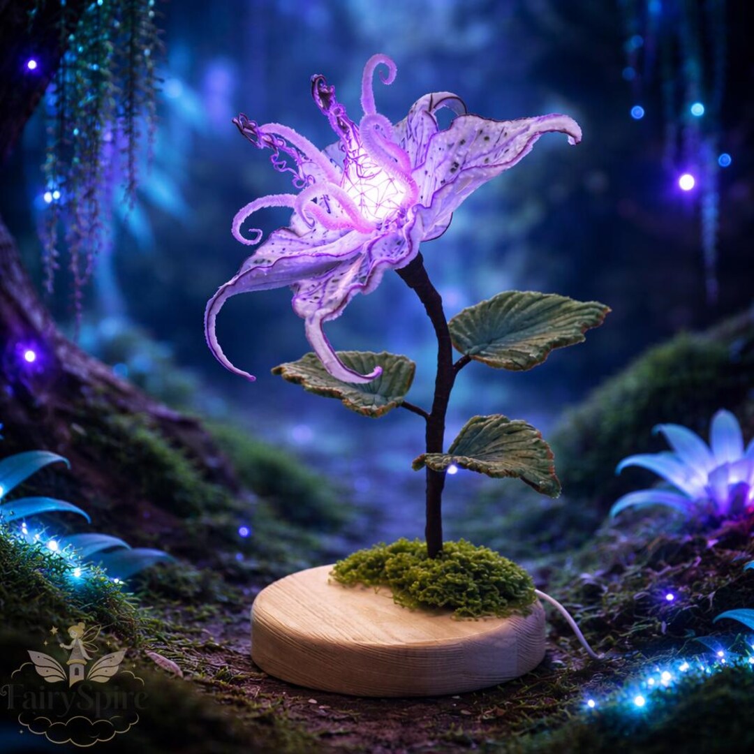 Magical Pandora Flower Lamp,fantasy Flower Night Light,handmade Fairy ...