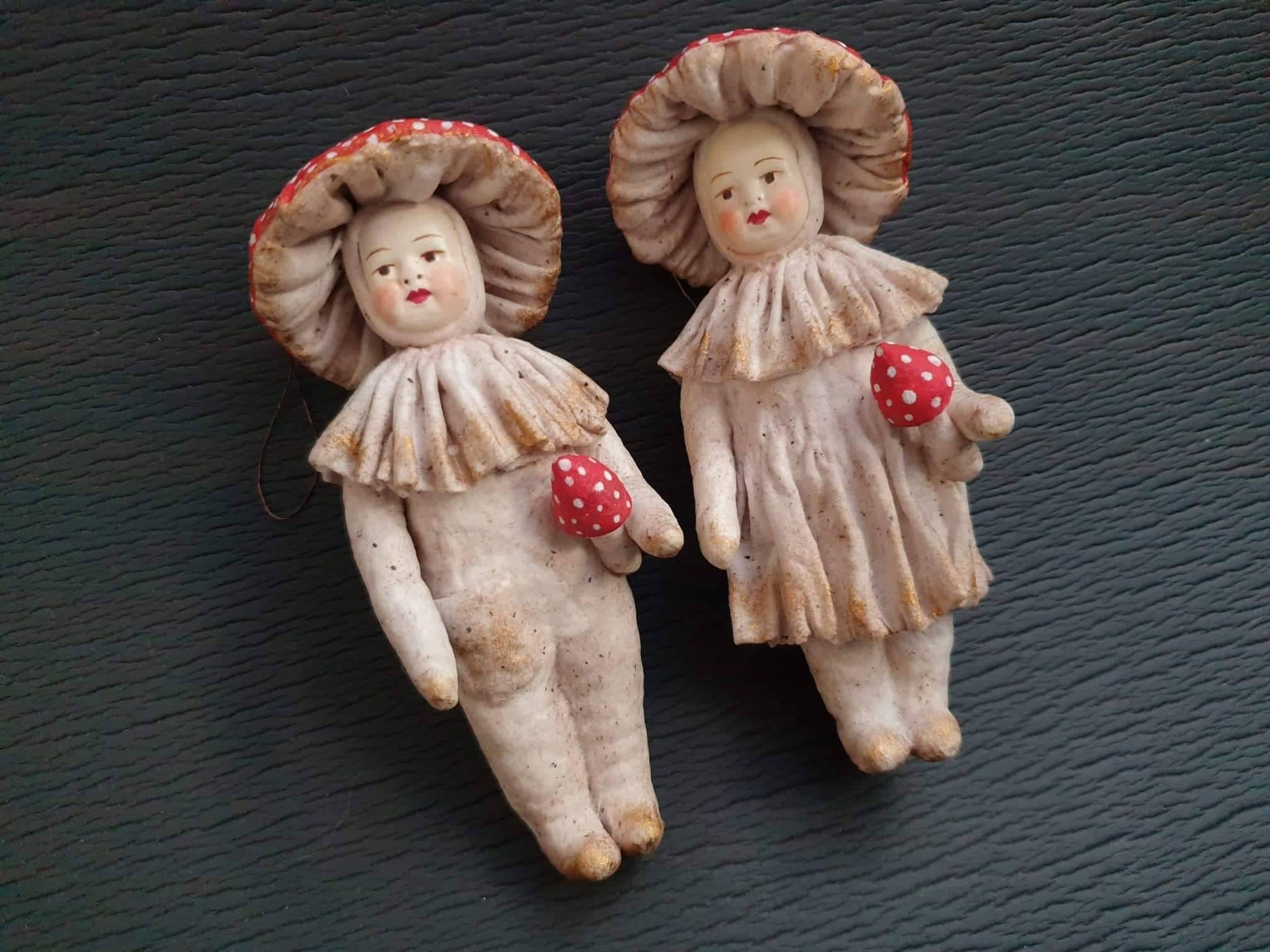 Tiny Boy Mushroom Human Shaped Toadstool Ornament Mythical - Etsy