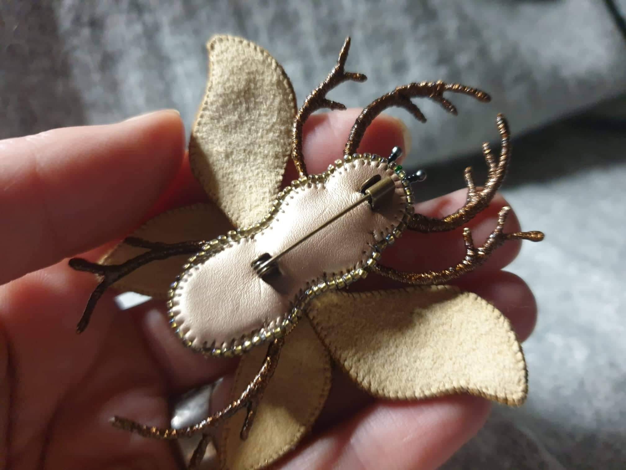 Stag Beetle Bug Brooch, Horned Insect Pin Lapel, Lucanidae Jewelry for ...