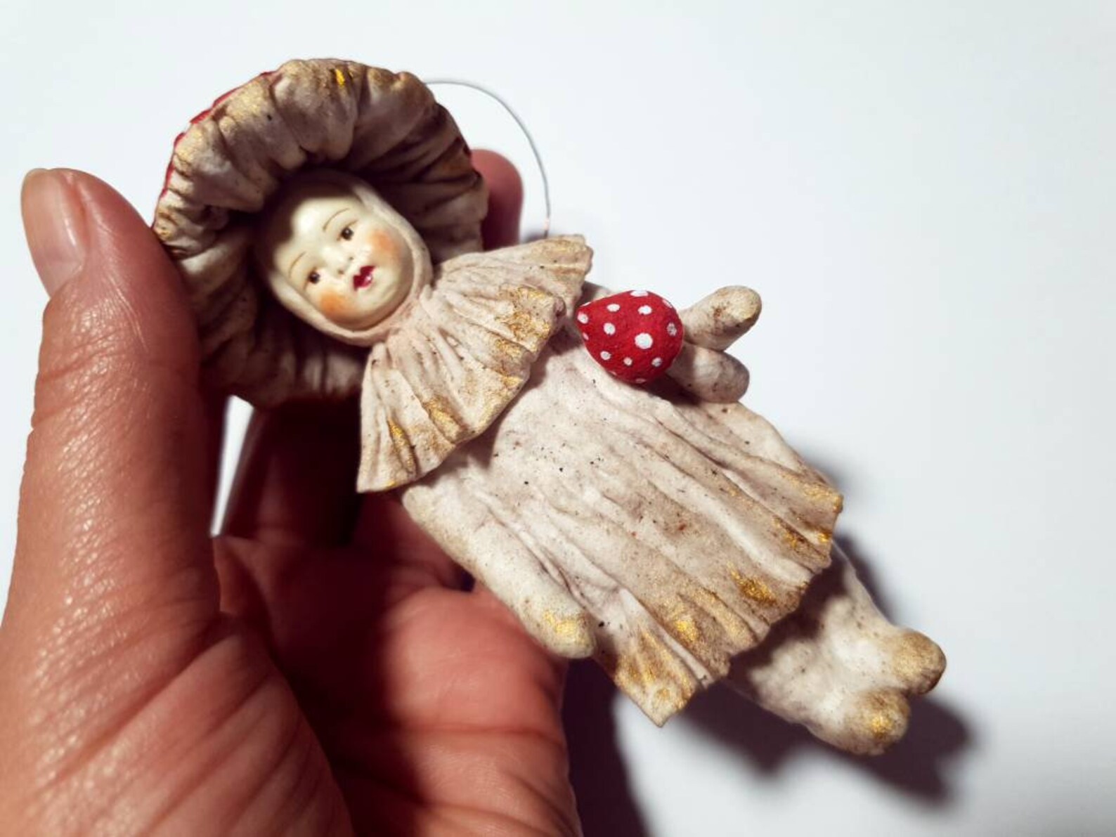 Tiny Boy Mushroom Human Shaped Toadstool Ornament Mythical - Etsy