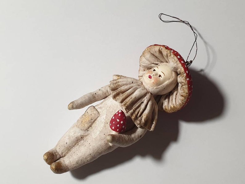 Tiny Boy Mushroom Human Shaped Toadstool Ornament Mythical - Etsy