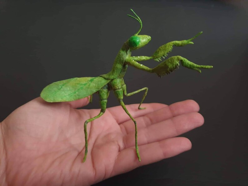 Praying Mantis Figurine, Bug Insect Decoration - Etsy