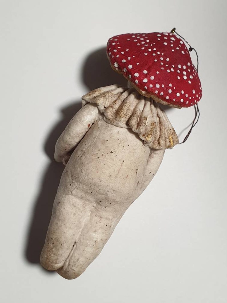 Tiny Boy Mushroom Human Shaped Toadstool Ornament Mythical - Etsy