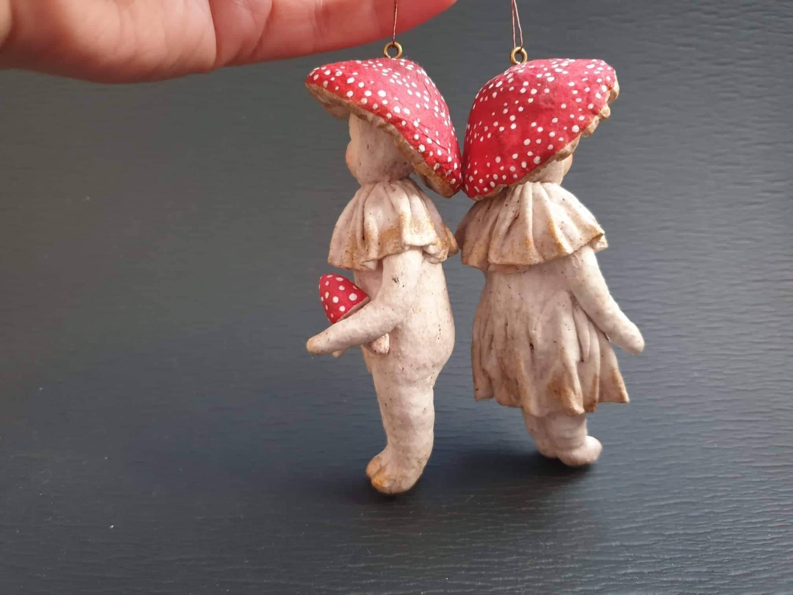 Tiny Boy Mushroom Human Shaped Toadstool Ornament Mythical - Etsy
