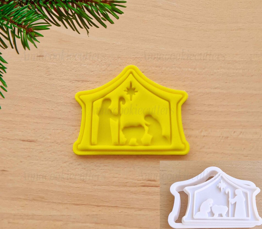 Nativity Scene Cookie Cutter Nativity Scene Christmas Cookie Cutter - Etsy