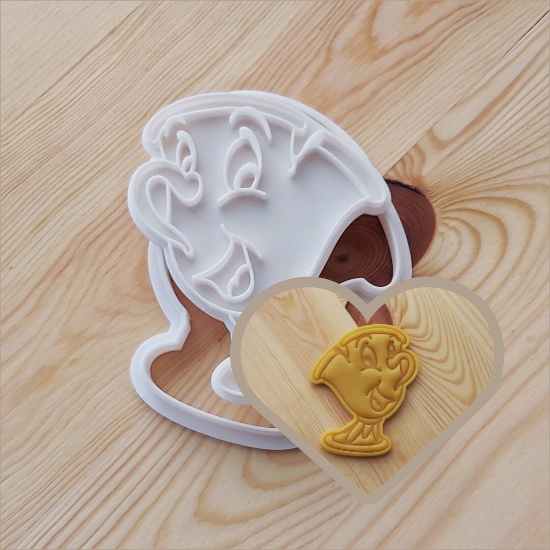 Chicco Beauty and the Beast Biscuit Cutter Sugar Dough Cookie Cutter 8 ...
