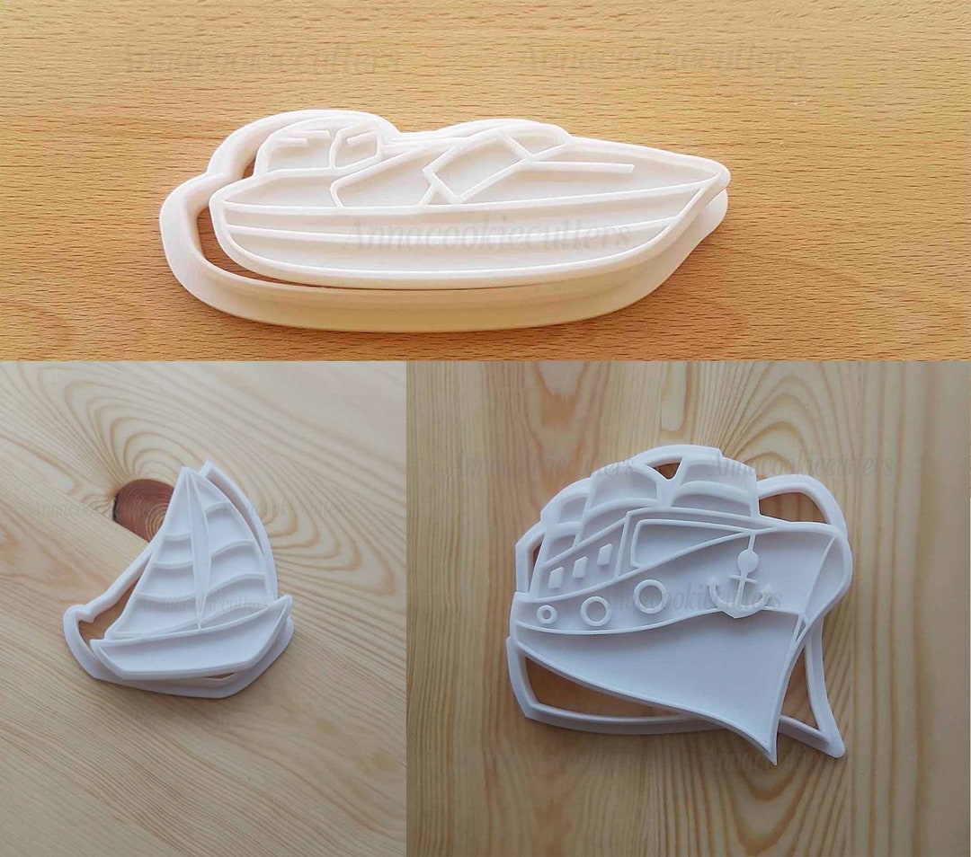 Sailboat Speedboat Steamship Sea Formina Biscotti Cookie Cutter - Etsy